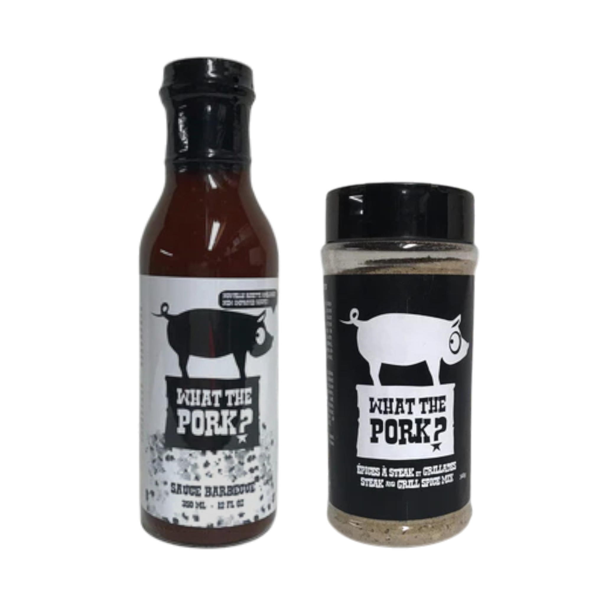 Duo What the Pork – Épices à Steak & Sauce BBQ | BBQ Labonté